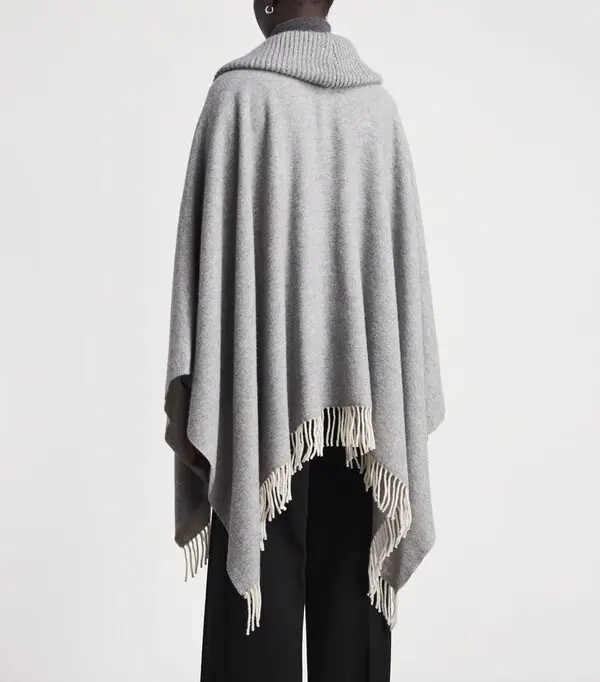 Fabiana Filippi Wool-blend Scarf-neck Cape