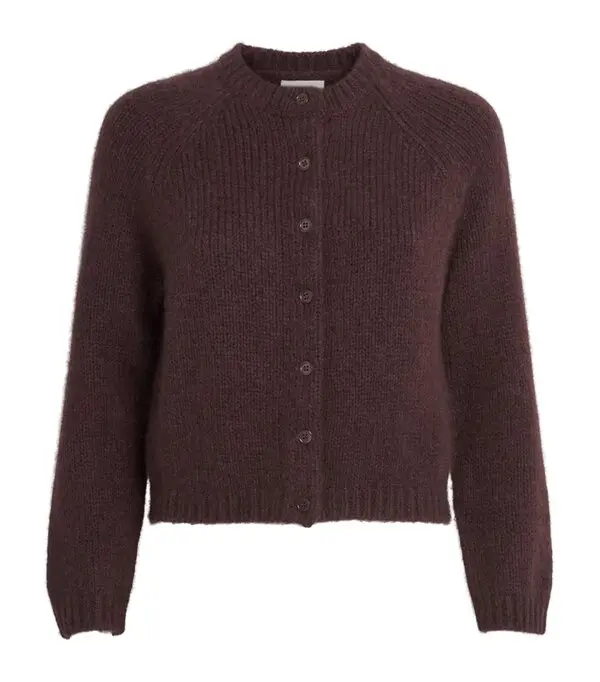 DÔEN Wool-cashmere Darcy Cardigan - Red