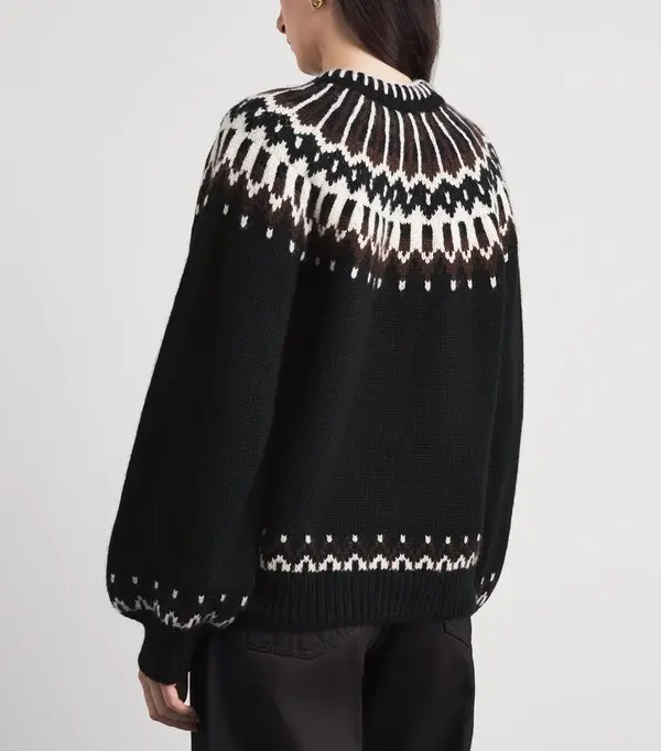 DÔEN Alpaca-blend Fair Isle Field Sweater