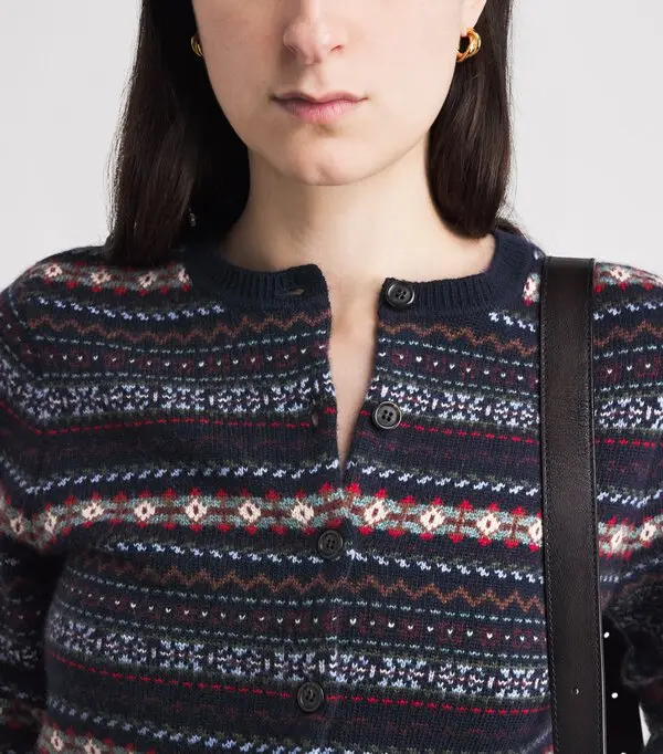 DÔEN Wool-blend Fair Isle Faustine Cardigan