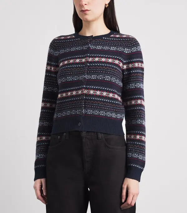 DÔEN Wool-blend Fair Isle Faustine Cardigan