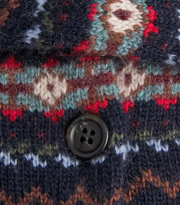 DÔEN Wool-blend Fair Isle Faustine Cardigan