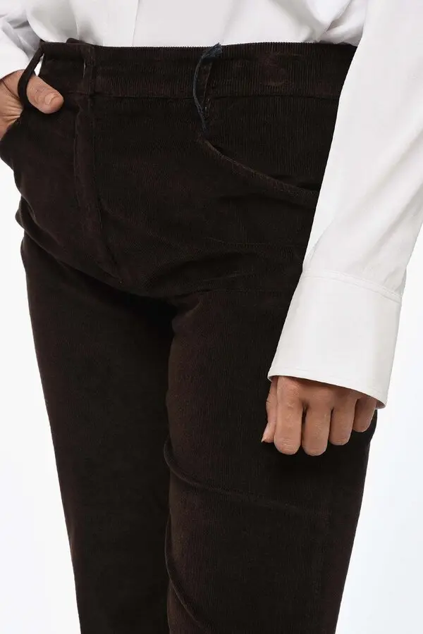 True Royal Corduroy Belt-loops Trousers