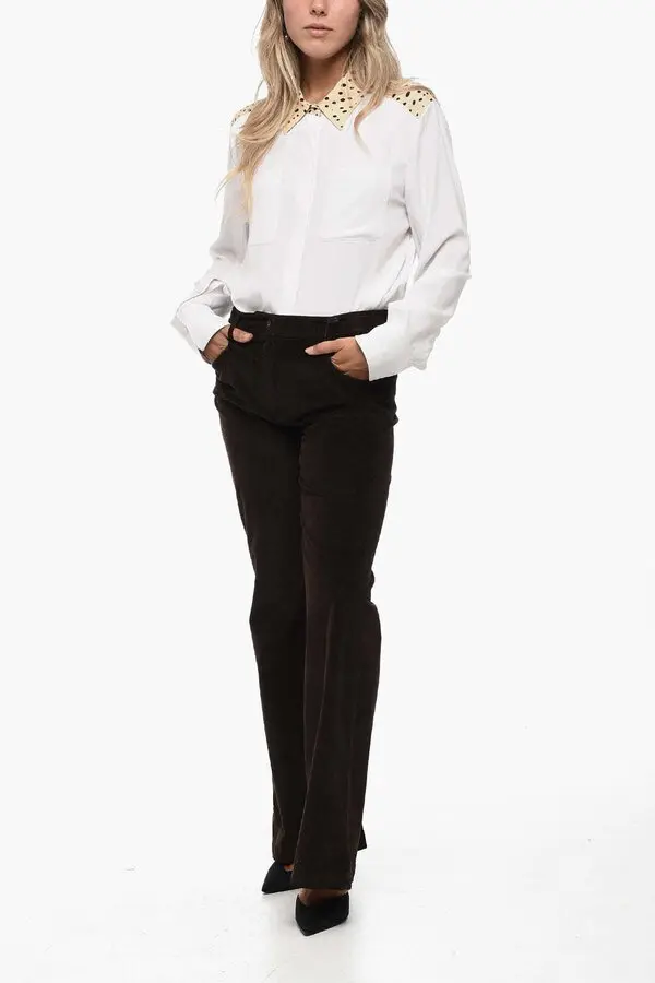 True Royal Corduroy Belt-loops Trousers