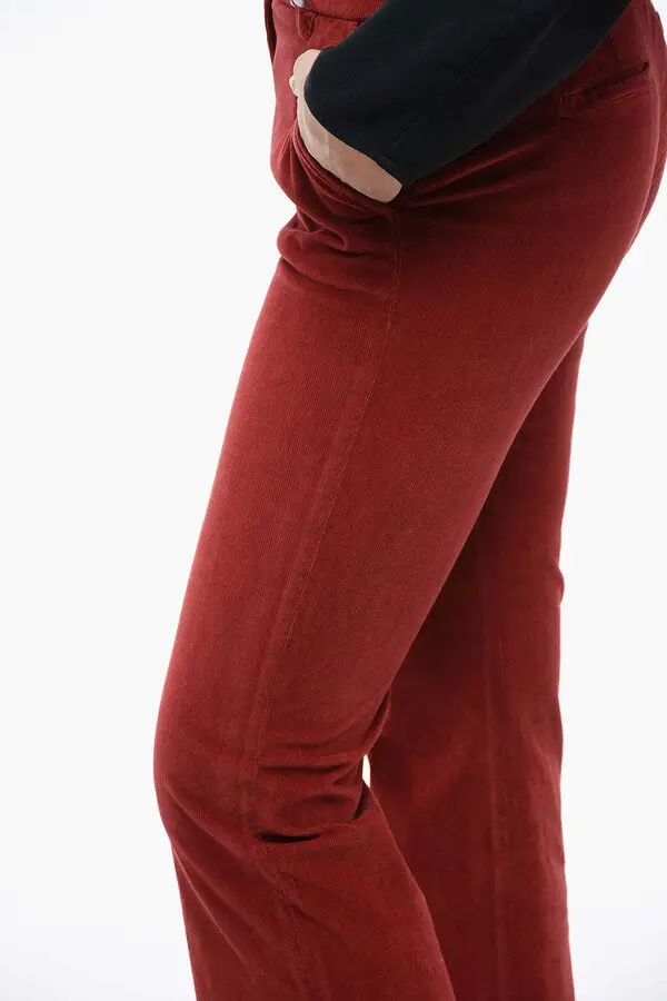 True Royal Corduroy Flared Trousers