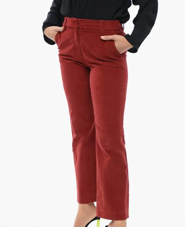 True Royal Corduroy Flared Trousers