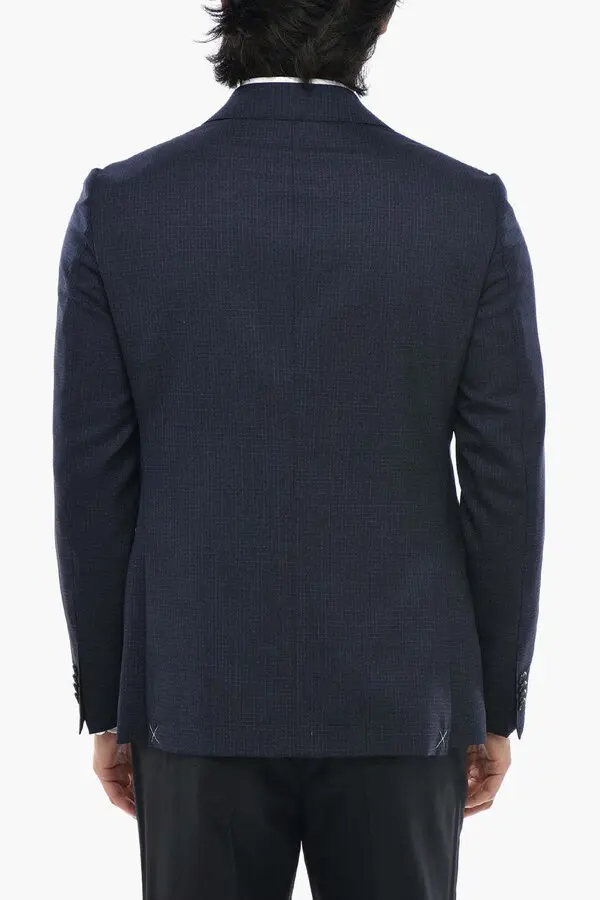 Corneliani Checked Wool Blazer