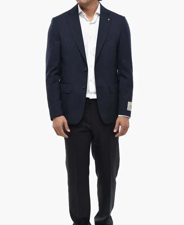 Corneliani Checked Wool Blazer