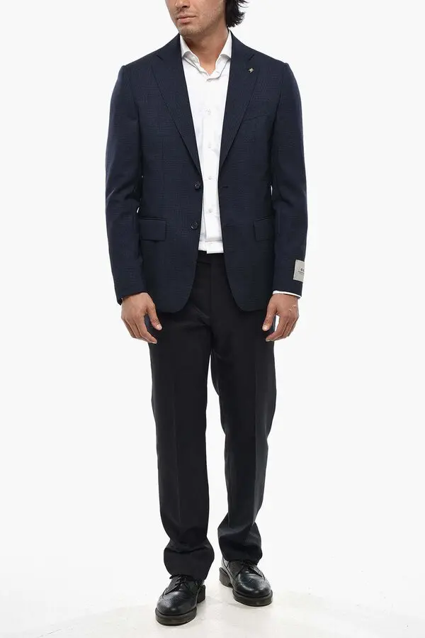 Corneliani Checked Wool Blazer