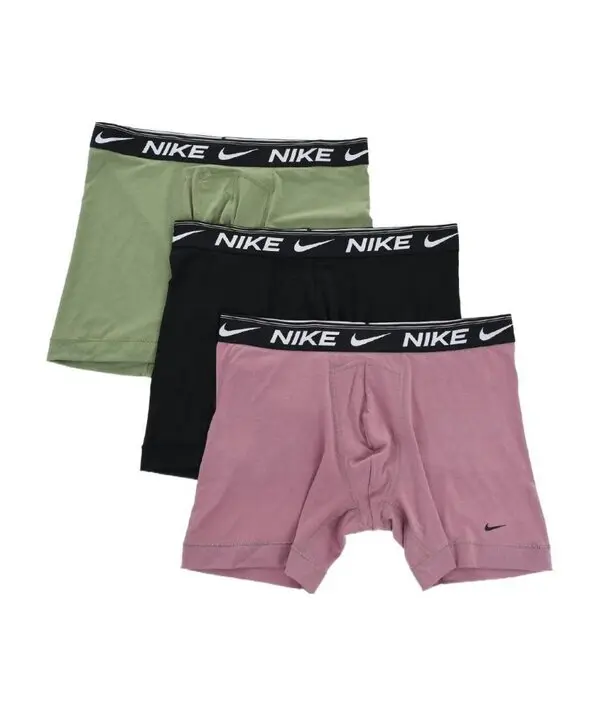 Nike Dri-fit Logo Elastic Waistband Boxer Briefs 3-pack