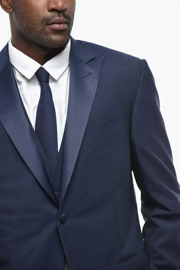 Corneliani Peak-lapel Three-piece Suit