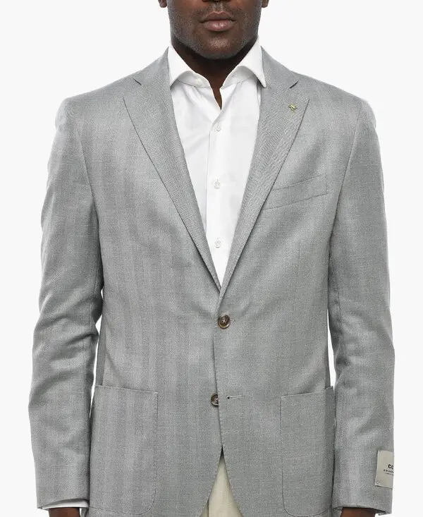 Corneliani Cc Collection Herringbone Blazer