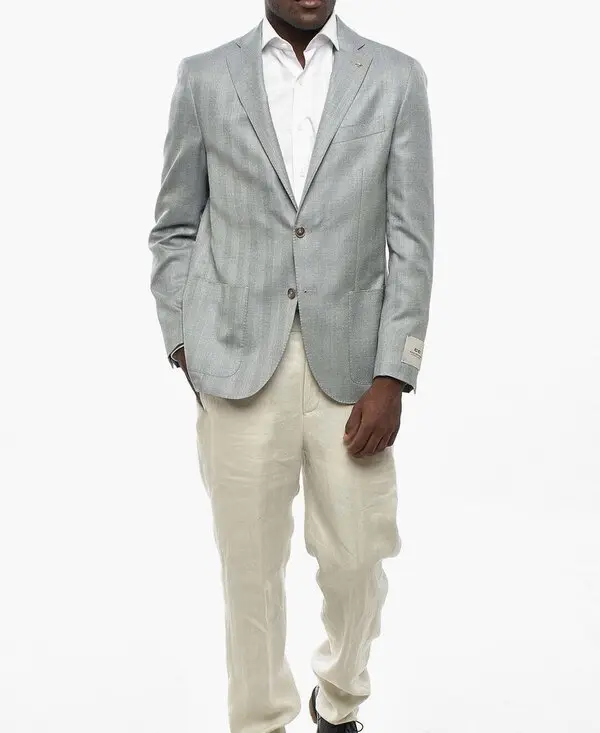 Corneliani Cc Collection Herringbone Blazer