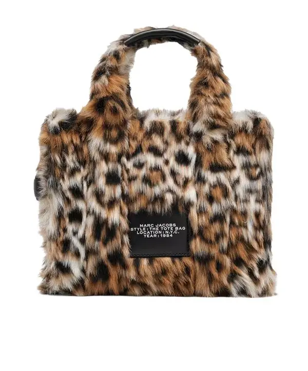 Marc Jacobs Small Tote Bag In Leopard Fur