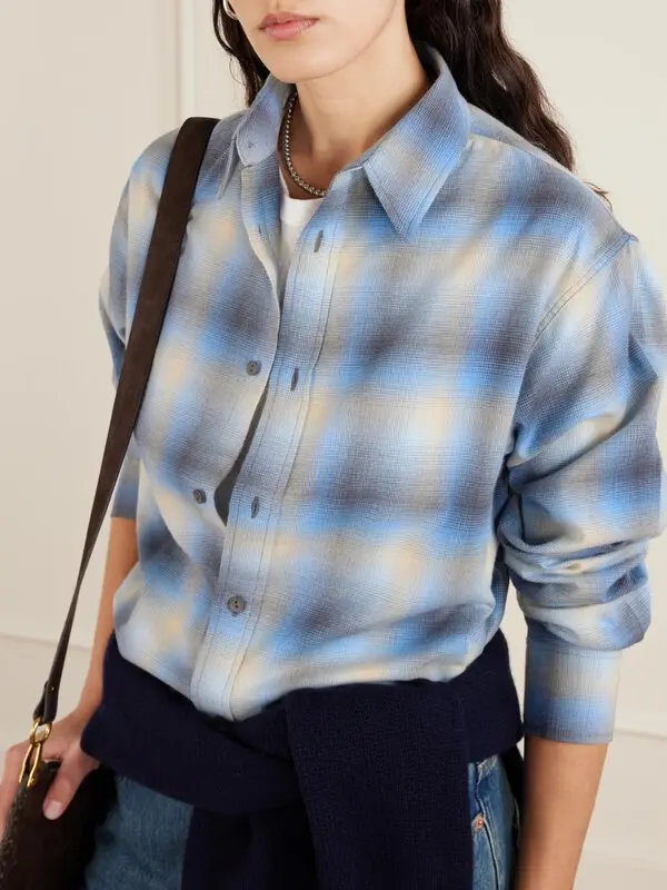 Matteau Checked Cotton-flannel Shirt