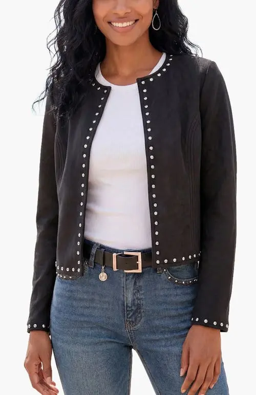 LASCANA Studded Faux Suede Jacket