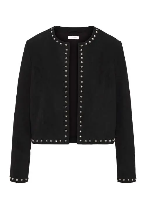 LASCANA Studded Faux Suede Jacket