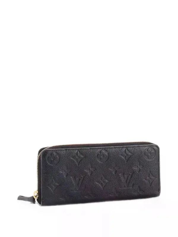 LOUIS VUITTON Clemence Wallet Monogram Empreinte Leather Small Wallets