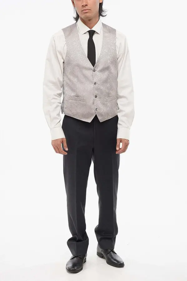 Corneliani Leaf-pattern Waistcoat