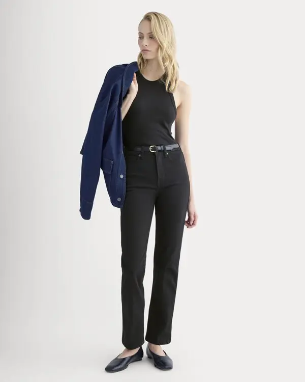 Everlane High-rise Cigarette Jean - Black