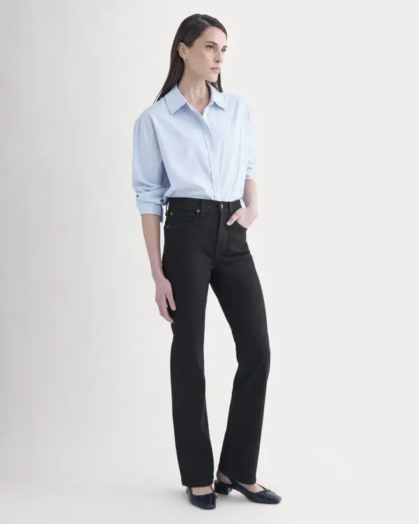 Everlane High-rise Slim Bootcut Jeans - Black