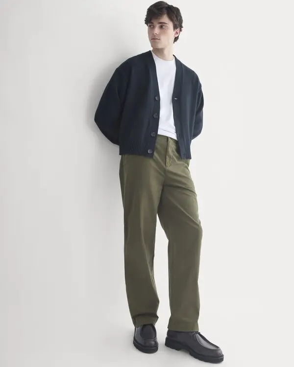 Everlane Everyday Relaxed-fit Chino Pant - Olive Night