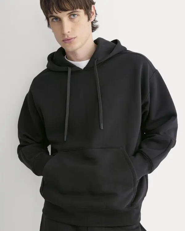 Everlane Luxe Fleece Hoodie - Black