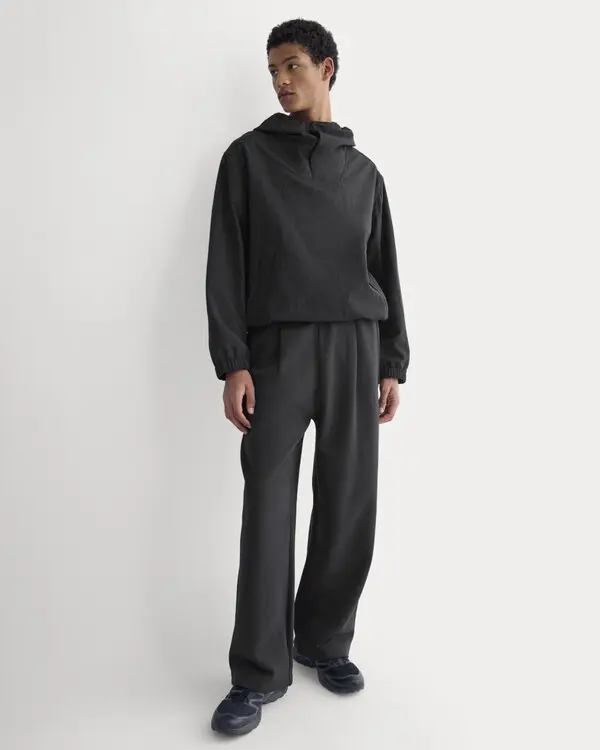 Everlane Luxe Fleece Pleated Sweatpant - Black