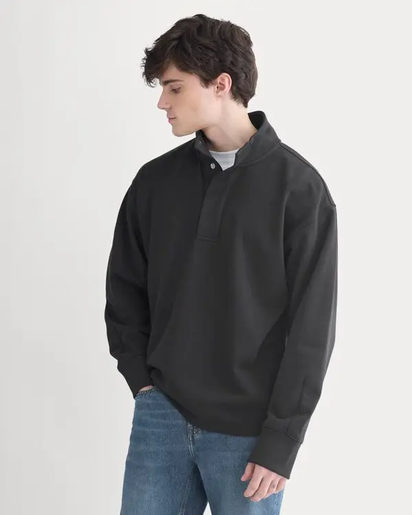 Everlane Off-duty Terry Pullover - Black