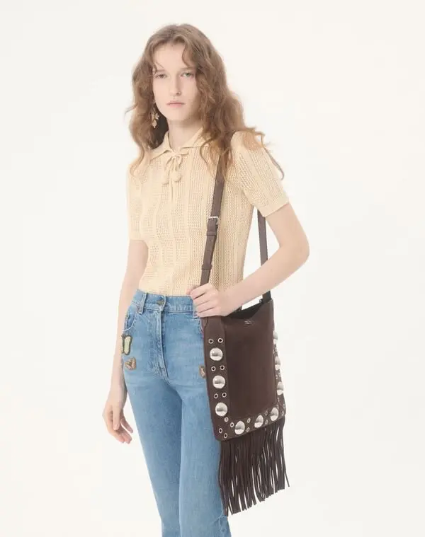 Valentino Garavani Embroidered Cotton Knit Polo