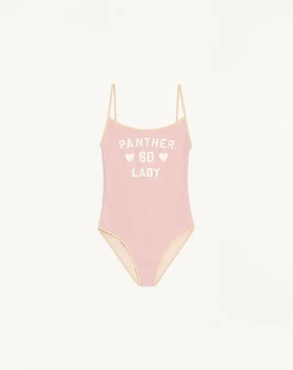 Valentino Garavani Printed Lycra One-piece Swimsuit - Pink