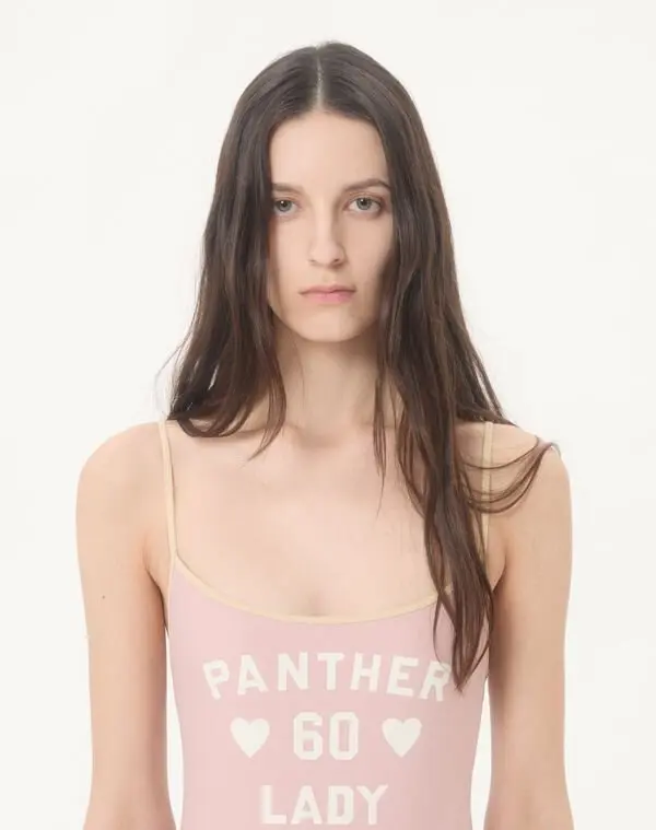 Valentino Garavani Printed Lycra One-piece Swimsuit - Pink