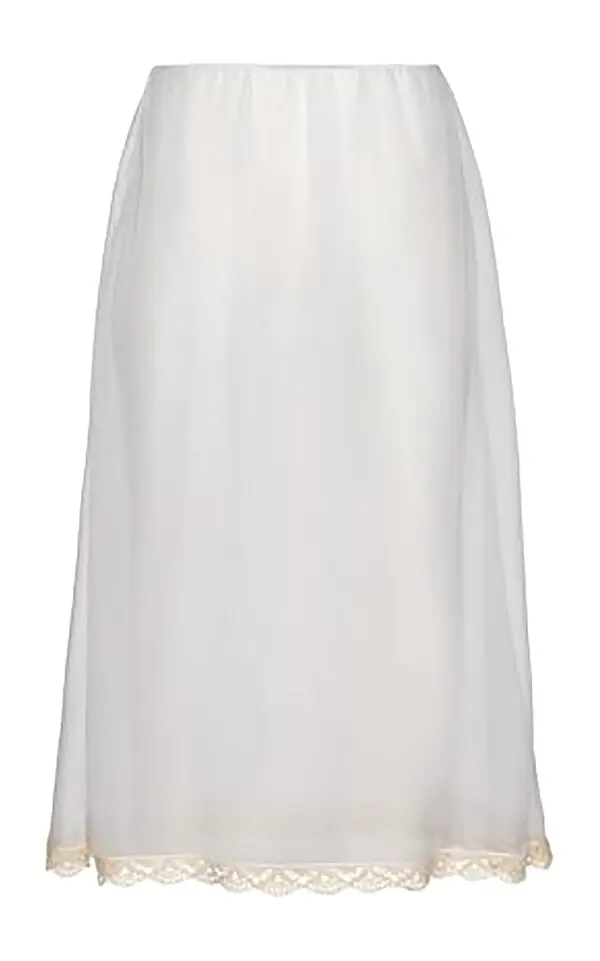 Magda Butrym Lace-trim Midi Skirt - White