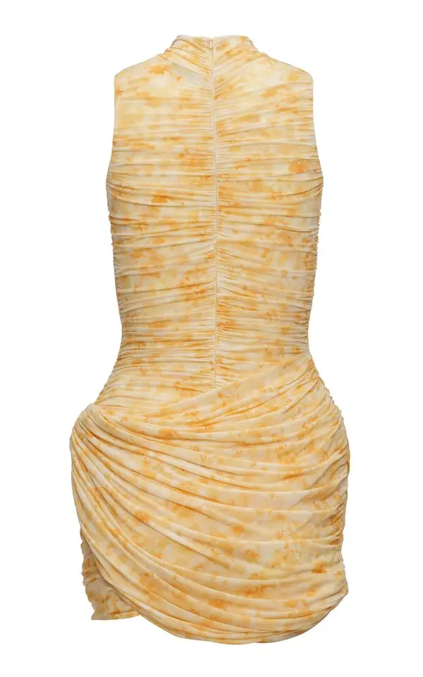 Magda Butrym Folded Detail Linen Mini Dress