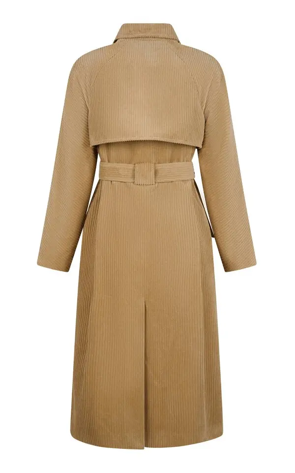 Martin Grant Double-breasted Corduroy Trench Coat