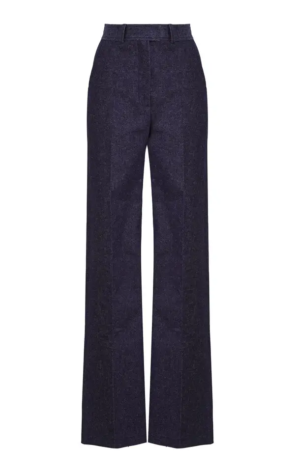 Martin Grant Cotton-blend Wide-leg Pants