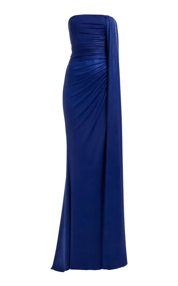 Elie Saab Strapless Maxi Gown