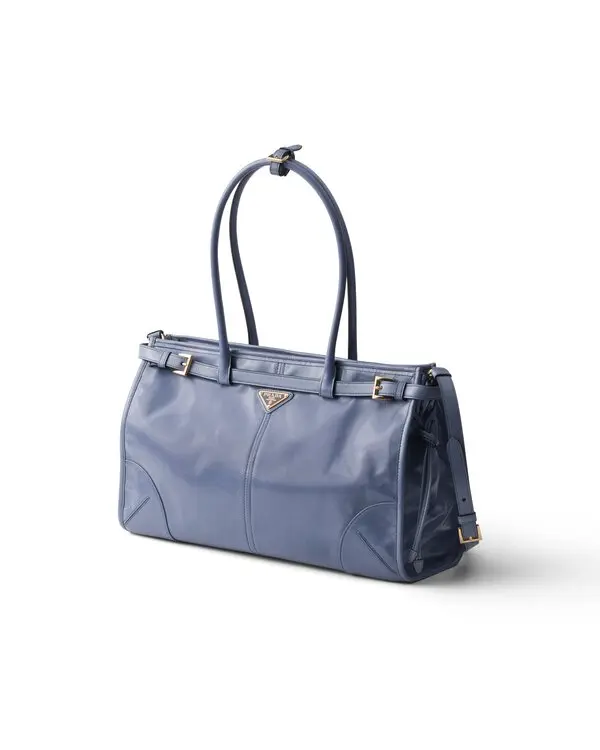 Prada Bonnie Large Leather Handbag - Blue