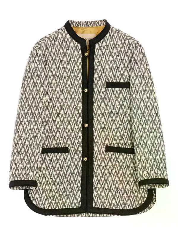 Valentino Garavani Jacquard-pattern Jacket - Neutrals