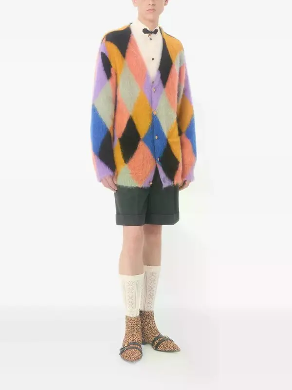 Valentino Garavani Rhombelle-pattern Button-up Cardigan