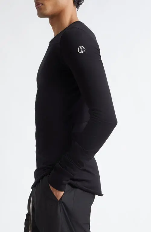 Moncler X Rick Owens Girder Long Sleeve Cotton T-shirt