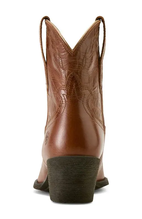 Ariat Maggie J Toe Short Western Boots - Aged Sienna