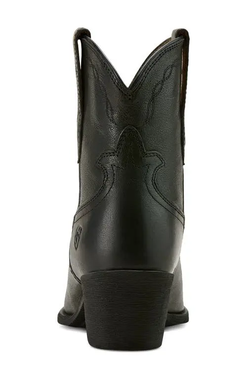 Ariat Maggie J Toe Short Western Boots - Black Night