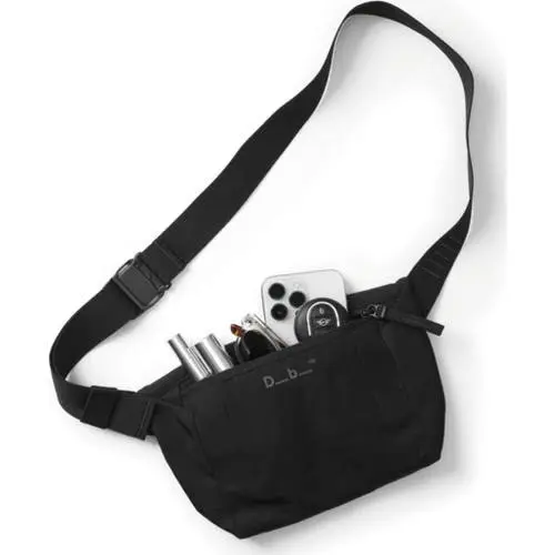 D_B_ Freya Large Fanny Pack - Black Out