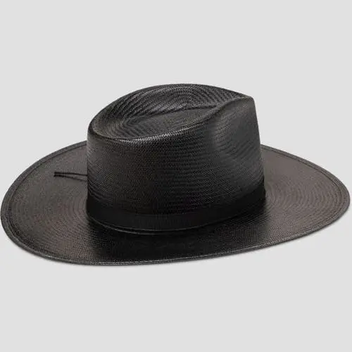 Stetson Jw Marshall Straw Hat - Black