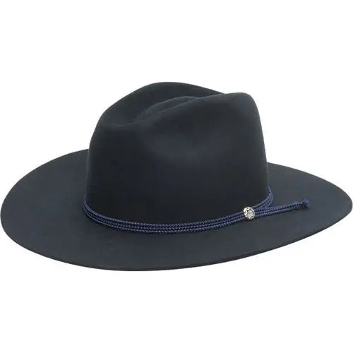 Stetson Four Points Flat Brim Hat - Navy