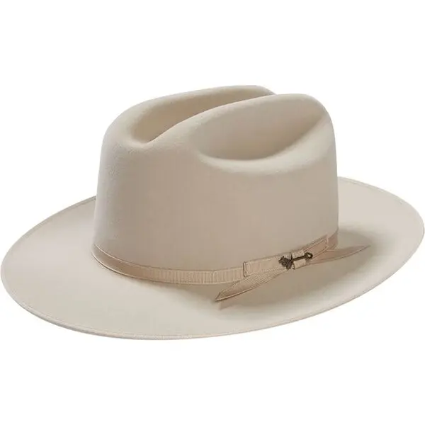 Stetson Open Road Royal Deluxe Fedora Hat - Silverbelly