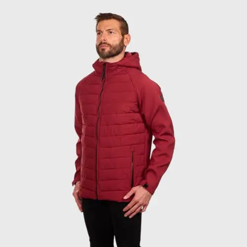 Perry Ellis Tech Stretch Softshell Jacket - Dark Red