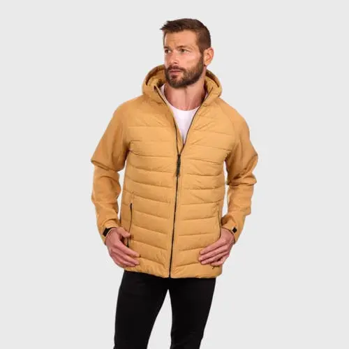 Perry Ellis Tech Stretch Softshell Jacket - Mustard