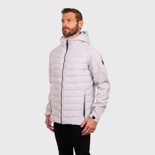 Perry Ellis Tech Stretch Softshell Jacket - Silver